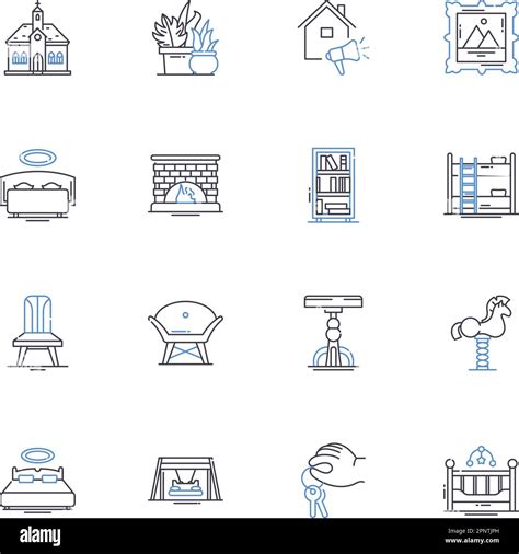 Transformation Line Icons Collection Metamorphosis Alteration