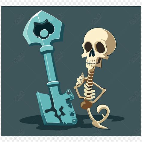해골 열쇠 벡터 상표 클립 아트 만화 Png 일러스트 무료 다운로드 Lovepik