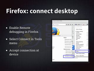 Remote Web Debugging At Mobile Devices In Safari And Firefox PDF