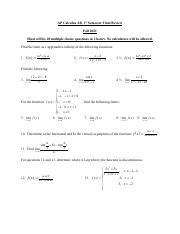 Master AP Calculus AB Key Concepts And Limit Problems Course Hero