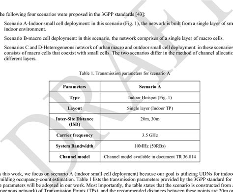 Indoor Small Cell Deployment Scenario A Download Scientific Diagram