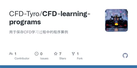 Github Cfd Tyro Cfd Learning Programs Cfd