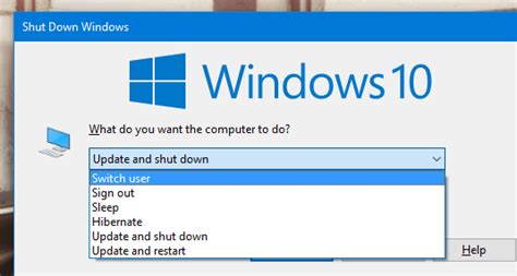 Windows April Update Removes Shutdown Without Updating R Windows