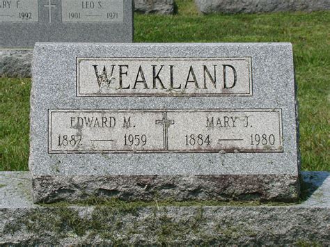 Edward Michael Weakland 1882 1959 Find A Grave äreminne