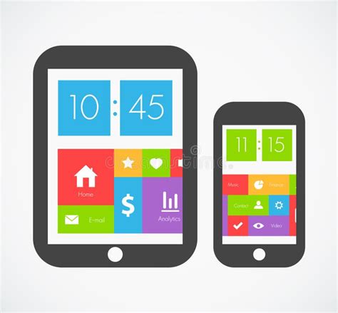 Tablet Pc Interface Website Design Template Stock Vector Illustration Of Hitech Tech 31595654