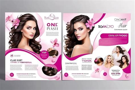 Premium Photo Beauty Spa Hair Salon Print Ready Flyer Template Design