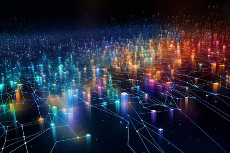 Premium Ai Image Abstract Digital Data Background Can Be Used In The Description Of Network