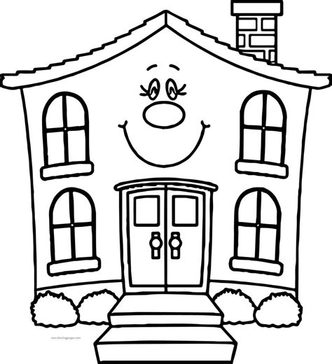 Черно Белая Картинка Дом Для Детей 68 фото