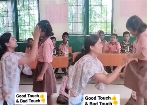 Video Teacher Gives Girl Student Good Touch And Bad Touch Lesson