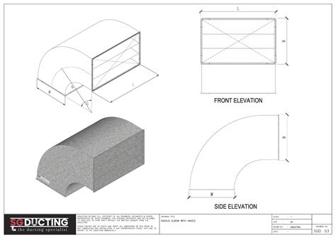 Radius Elbow With Vane Sgducting