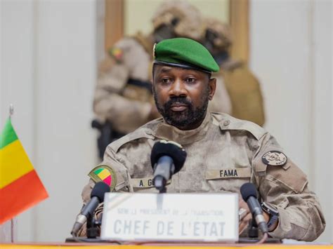 Transition Au Mali Assimi Goïta évoque La Préparation Délections