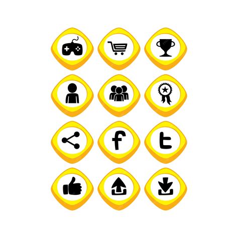 Premium Vector Game Asset Icon Sign Symbol Button Vector