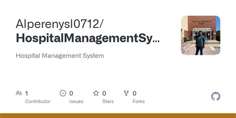 Github Alperenysl Hospitalmanagementsystem Hospital Management