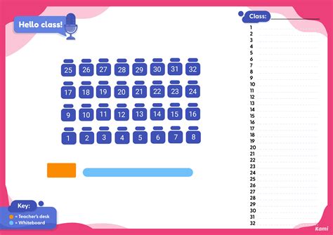 Seating Chart Rows For Teachers Perfect For Grades 10th 11th 12th