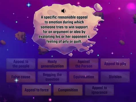 Types Of Fallacy Find The Match