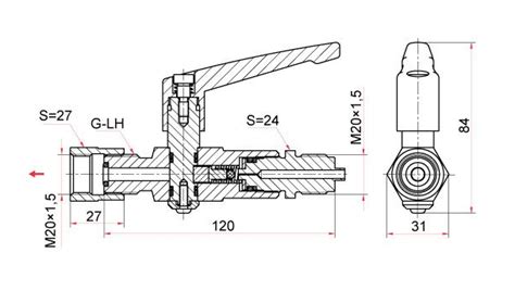 КВД100 Одновентильный игольчатый клапан высокого давления до 100 МПа