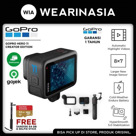 Jual Gopro Hero 11 Black Creator Edition Action Camera Original Garansi