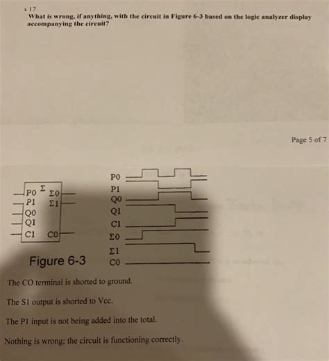 Solved 17 What Is Wrong If Anything With The Circuit In