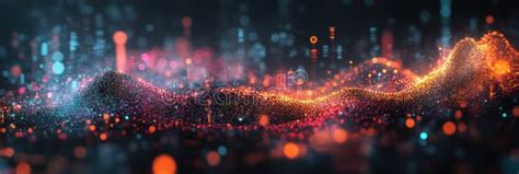 Futuristic Digital Background For Tech Innovation And Ai Processes Stock Illustration