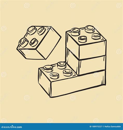 Building Blocks Vector Illustration Decorative Design Stock Vector Illustration Of Minimal