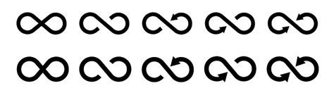 화살표 무한대 무한대 아이콘입니다 무한대 기호 영원한 무한 무한 로고 벡터 일러스트 레이 션 0명에 대한 스톡 벡터 아트 및 기타 이미지 Istock