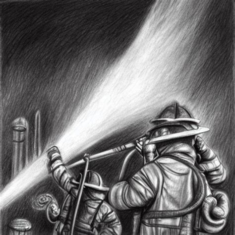 Firefighter Pencil Art