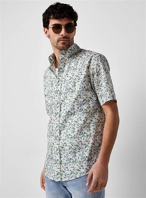 Floral Explosion Shirt Modern Fit Le 31 Shop Mens Patterned Shirts