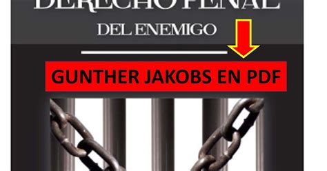 Derecho Penal Del Enemigo De Günther Jakobs Manuel Cancio Meliá Pdf