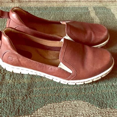 Born Shoes Brown Leather Loafers Born Handcrafted Footwear Poshmark