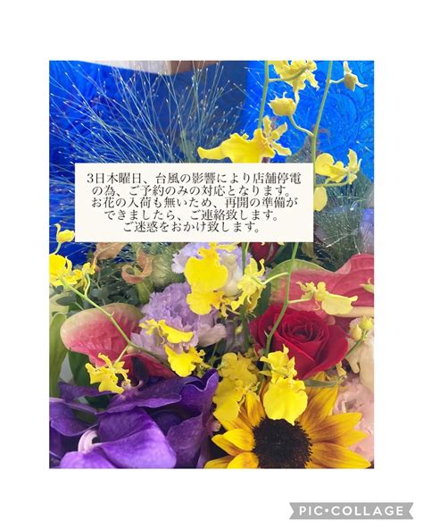 臨時休業のお知らせです。 ブログ 沖縄那覇市の花屋なら花の店sumika
