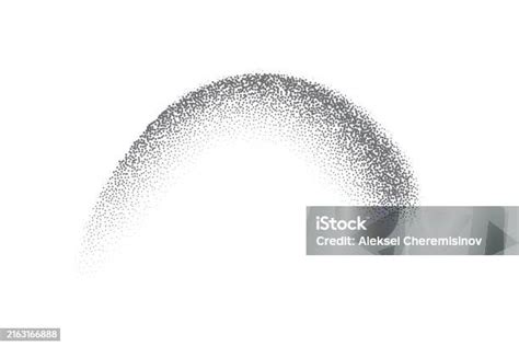 影模様の砂波砂の質感のある点描ドットワークブラシストローク粒子の粗いほこりの効果のある点線白い背景で隔離された抽象的なベクトル イラスト