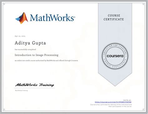 Imageprocessing Matlab Coursera Mathworks Continuouslearning Ai