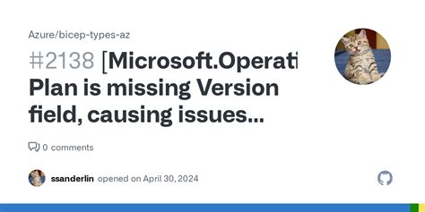 [microsoft Operationsmanagement Solutions] Plan Is Missing Version Field Causing Issues With