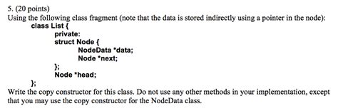 Solved Using The Following Class Fragment Note That The