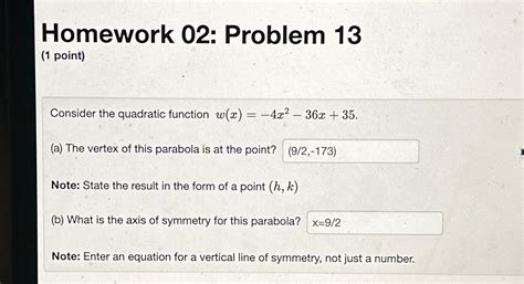 Solved Homework 02 Problem 13 1 ﻿point Consider The