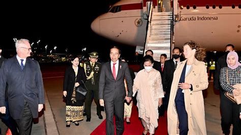 Presiden Jokowi Dan Iriana Tiba Di Hannover Jerman News Liputan6