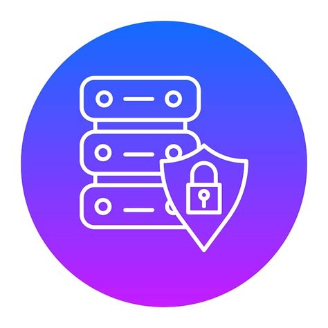 Premium Vector Database Security Vector Illustration