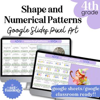 Number And Shape Patterns Google Sheets Pixel Art OA TPT