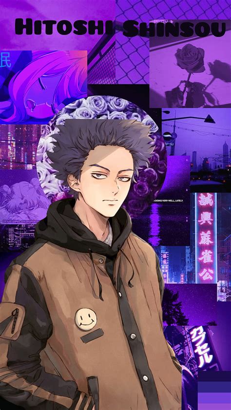 Shinsou Anime Edits Hero Hitoshi Hitoshi Shinsou Manga Mha Purple Hd Phone Wallpaper