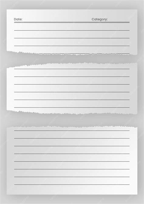 Premium Psd Torn Ripped A4 Notebook Paper Sheet With Realistic Texture