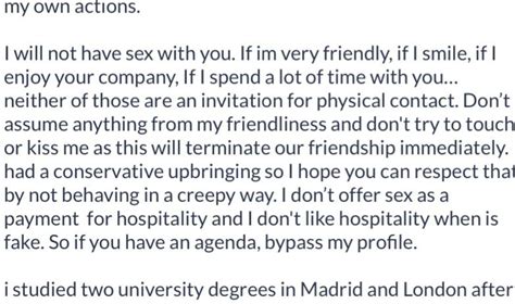 i saw this statement in a girl s profile is it common that a male host