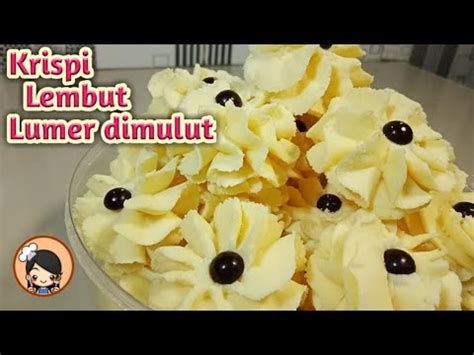 Resep Kue Semprit Susu Simple Praktis Youtube