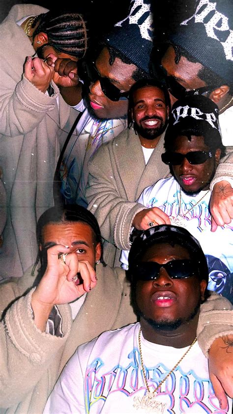 Cash Cobain X Drake Collage Art Rnystateofmind