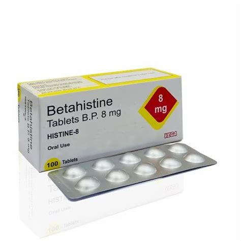 Betahistine 8 Mg At ₹ 850box Histine Tablet In Hisar Id 2856213657133