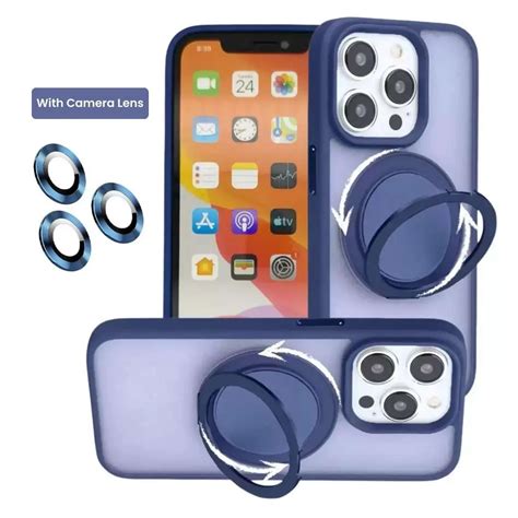 Iphone 16 Pro Max Magsafe Cam Smoke Rotating Kickstand Dark Blue Cellaron