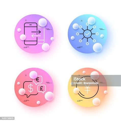 설문 조사 확인 엔 돈 및 전화 통신 최소 회선 아이콘 웹 응용 프로그램 인쇄용 벡터 3차원 형태에 대한 스톡 벡터 아트 및 기타 이미지 Istock