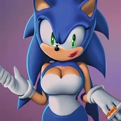 Sonic The Hedgehog And Rouge In A Fashionable Moment On Craiyon