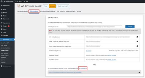 Miniorange As Sp Saml Sso Using Wordpress As Idp