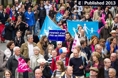 Thousands March In France Against Gay Marriage The New York Times
