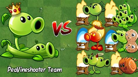 Pvz 2 Discovery Every Peashooter And Pea Vine Vs All Torchwood Team